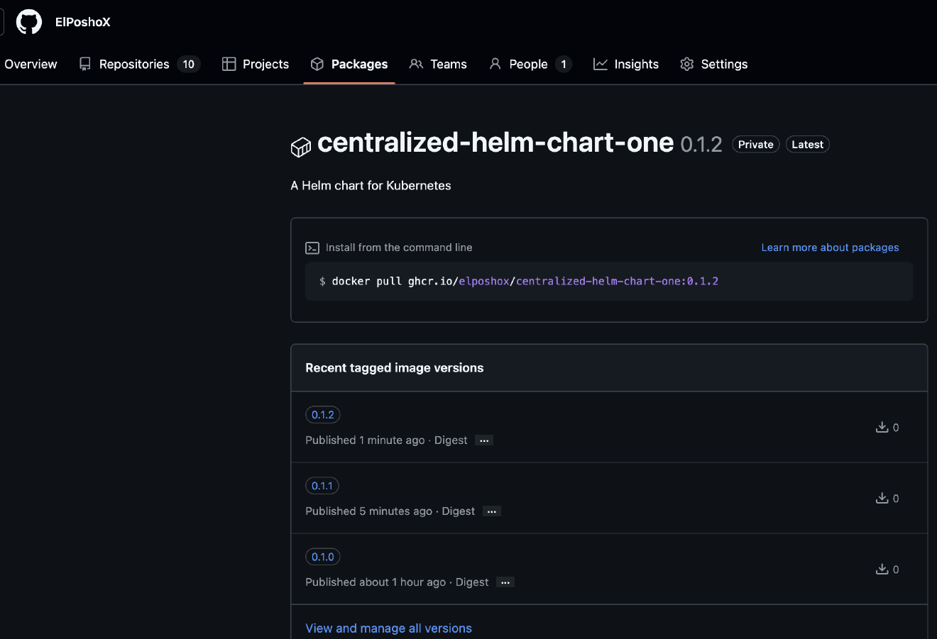 Usando Github Container Registry para almacenar Helm Charts · El PoshoX